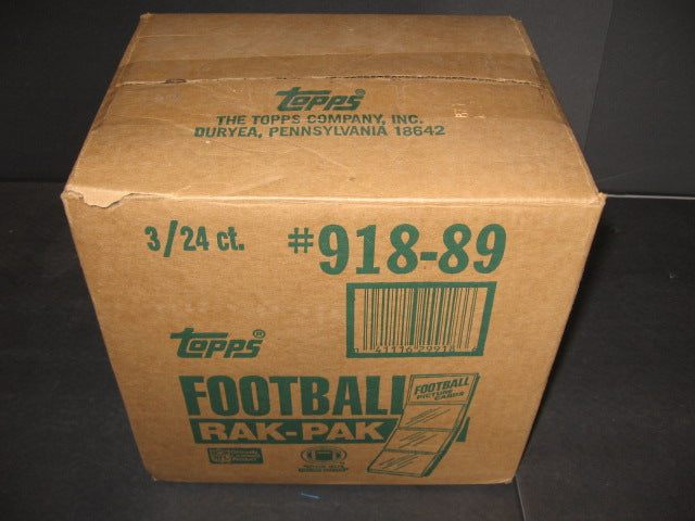 1989 Topps Football Rack Pack Case (3 Box) (authenticate) – Baseball
