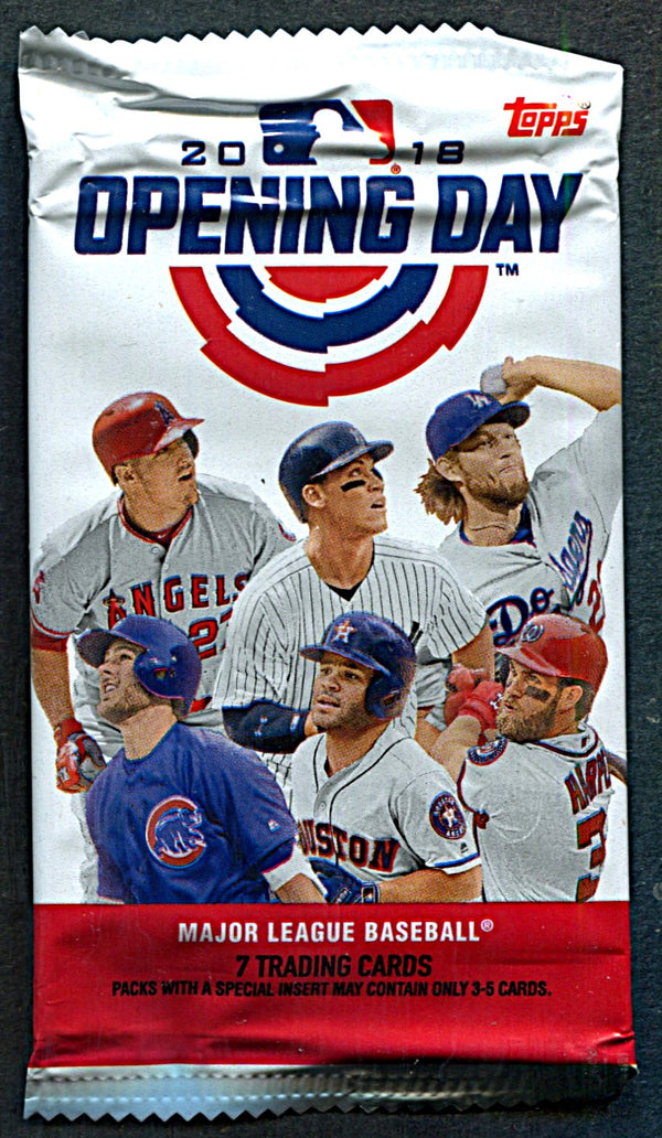 2018 Topps Baseball Opening Day Unopened Pack (7) – Baseball Card Exchange