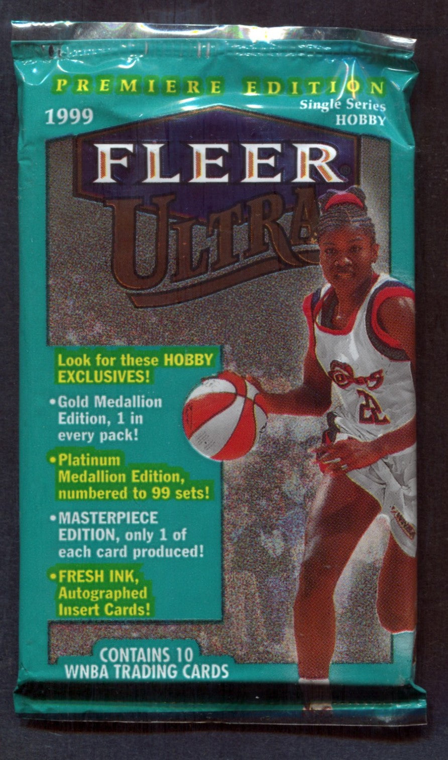 1999 Fleer Ultra WNBA Basketball Unopened Pack (Hobby) (10) – Baseball ...