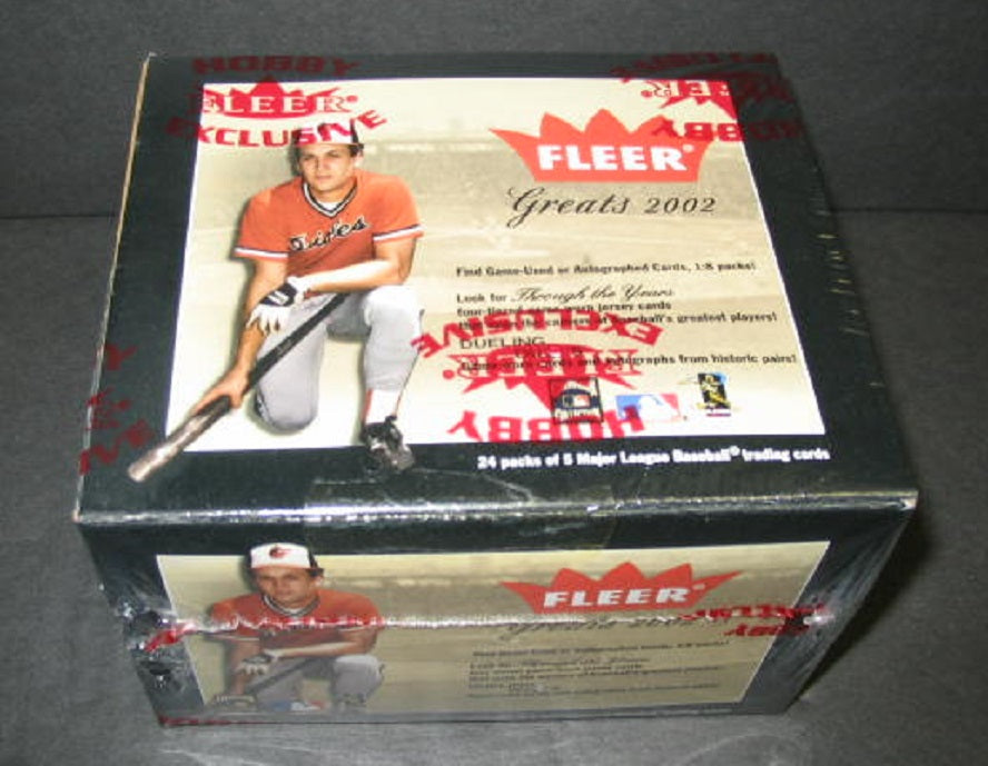 2002 Fleer Greats of the Game Baseball Box (Hobby) – Baseball Card Exchange