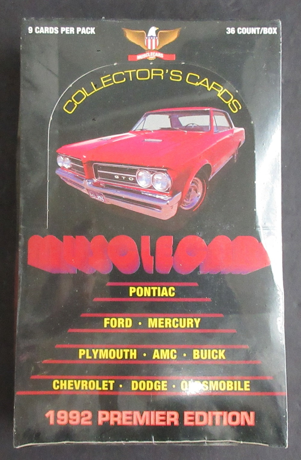 1992 Collect-A-Card Muscle Cars Box (36/9) – Baseball Card Exchange