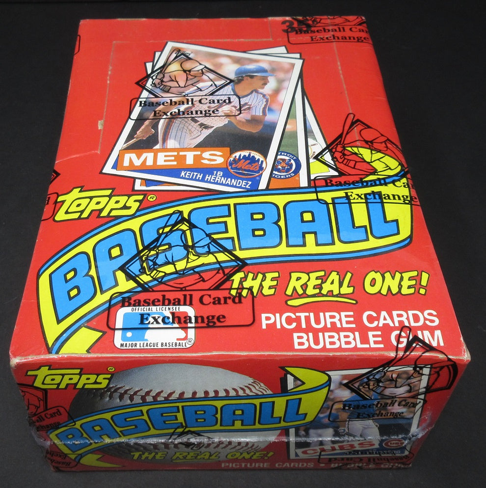 1985 Topps Baseball Unopened Wax Box (BBCE) (w/) (Non X-Out) – Baseball ...