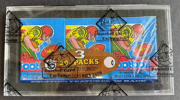 1979 Topps Football Unopened Wax Pack Tray (BBCE) – Baseball Card Exchange