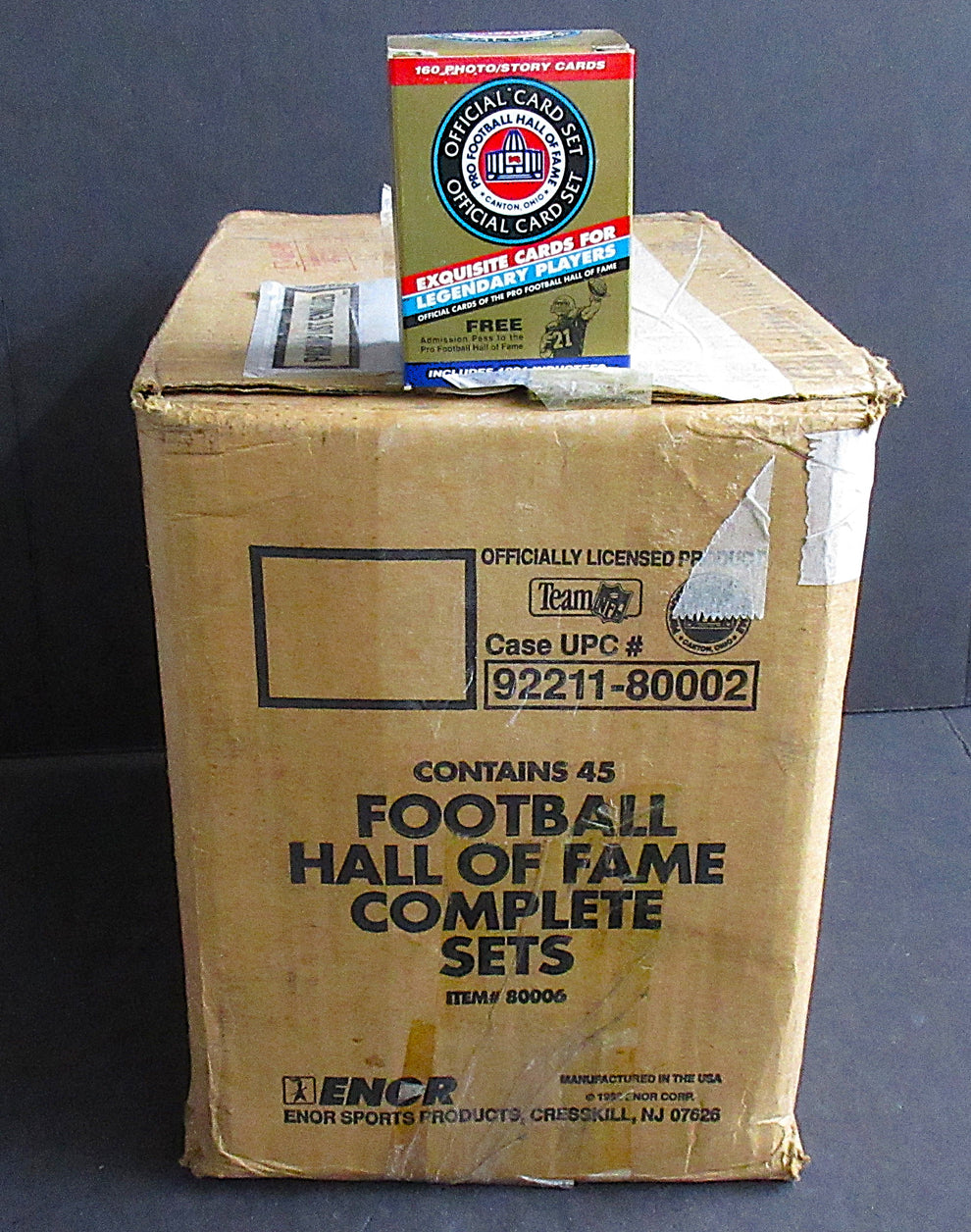 1991 Enor Hall Of Fame Football Factory Set Case (45 Sets) (80002 ...