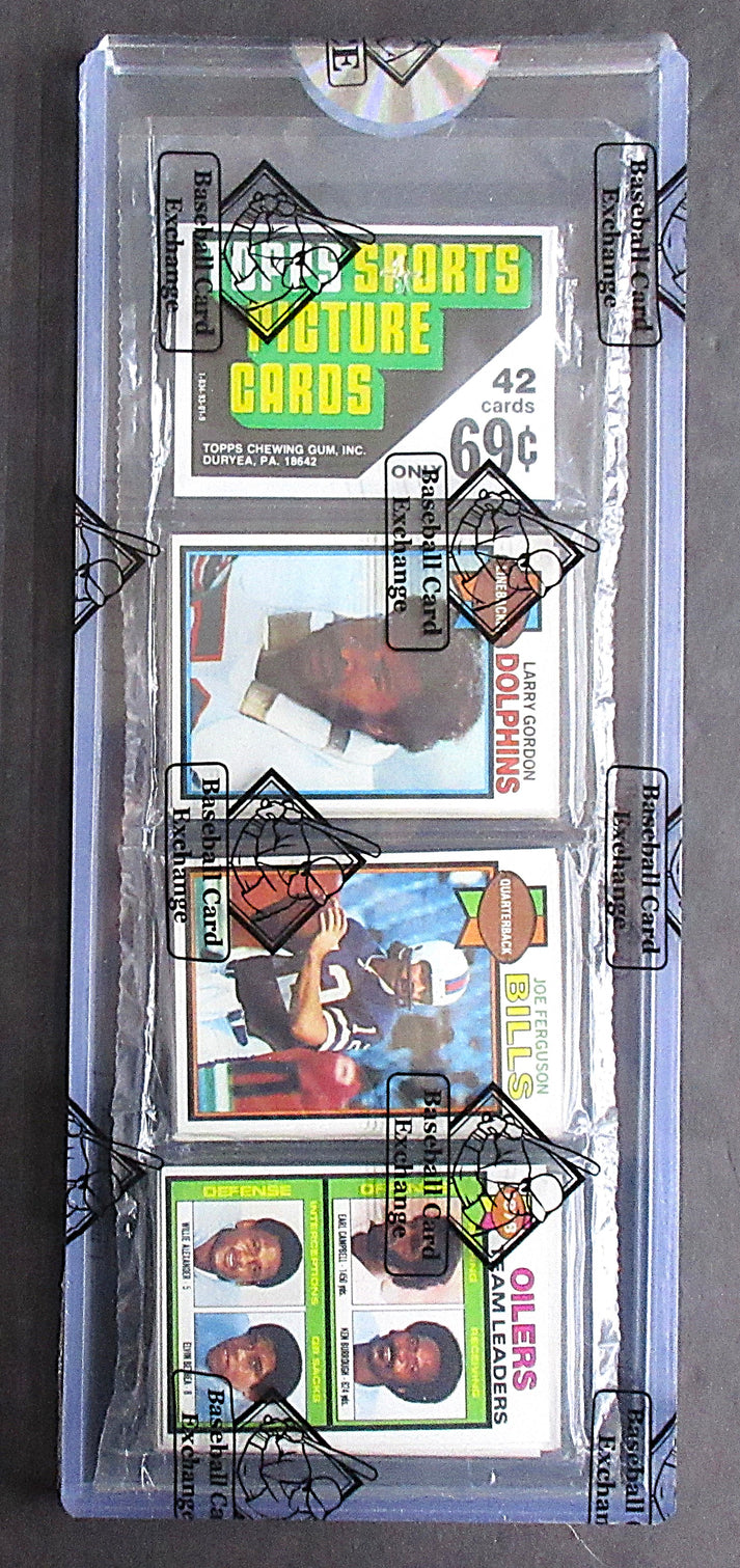 1979 Topps Football Unopened Rack Pack (BBCE) (E. Campbell TL Top) (26 ...