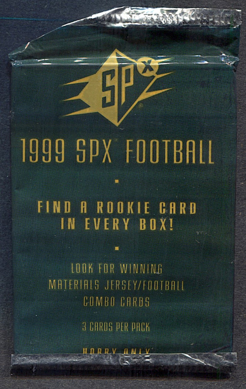 1999 Upper Deck SPx Football Unopened Pack (Hobby) (3) – Baseball Card ...