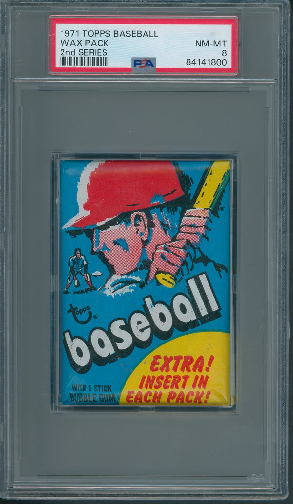 1971 Topps Baseball Unopened 2nd Series Wax Pack PSA 8 *1800 – Baseball ...