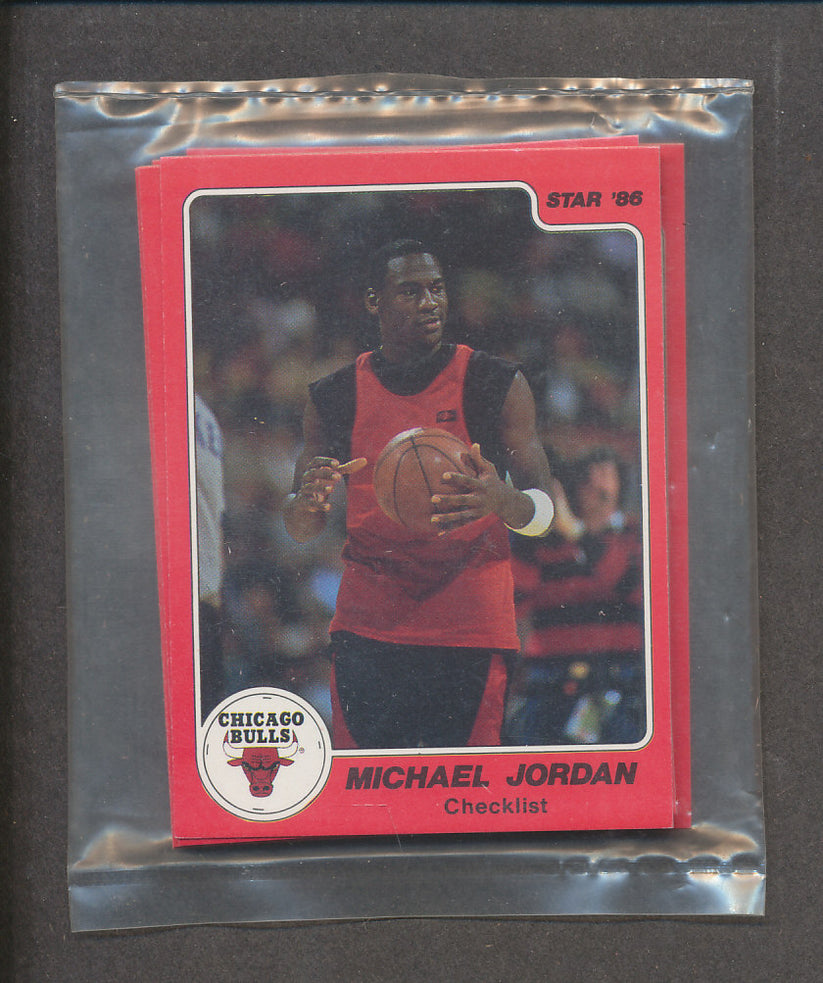 1986 Star Basketball Michael Jordan Bagged Set (10 Card) – Baseball ...