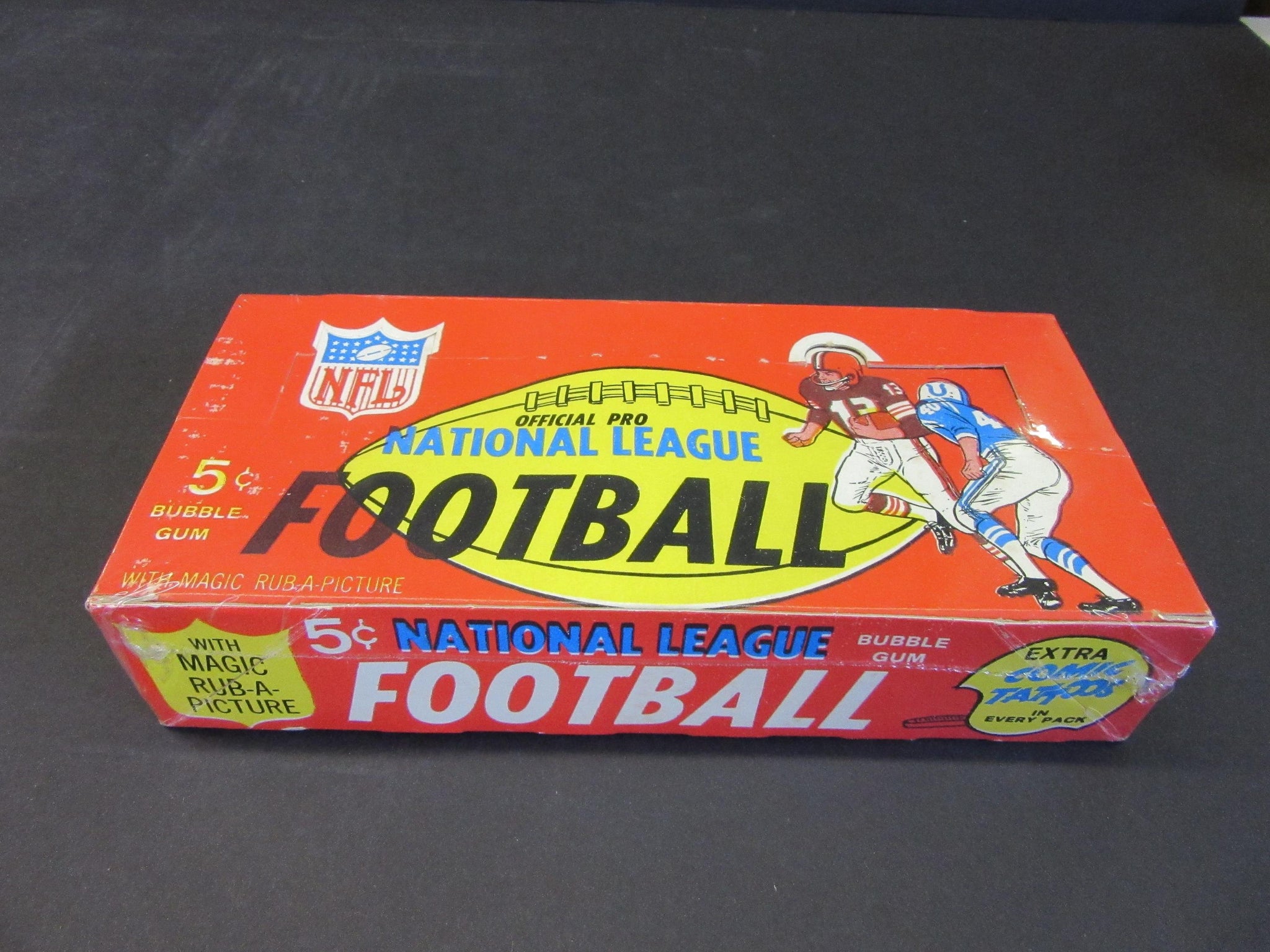1965 Philadelphia Football 5 Cent Empty Display Box – Baseball Card ...