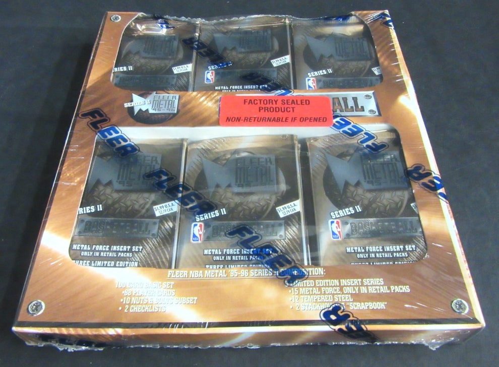 1995/96 Fleer Metal Basketball Series 2 Box (Retail) (Magazine) (36/6 ...