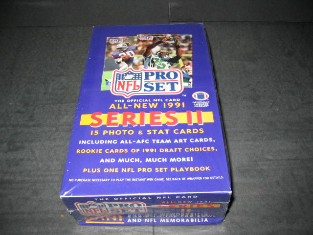 1991 Pro Set Football Series 2 Box – Baseball Card Exchange
