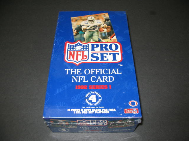 1992 Pro Set Football Series 1 Box – Baseball Card Exchange