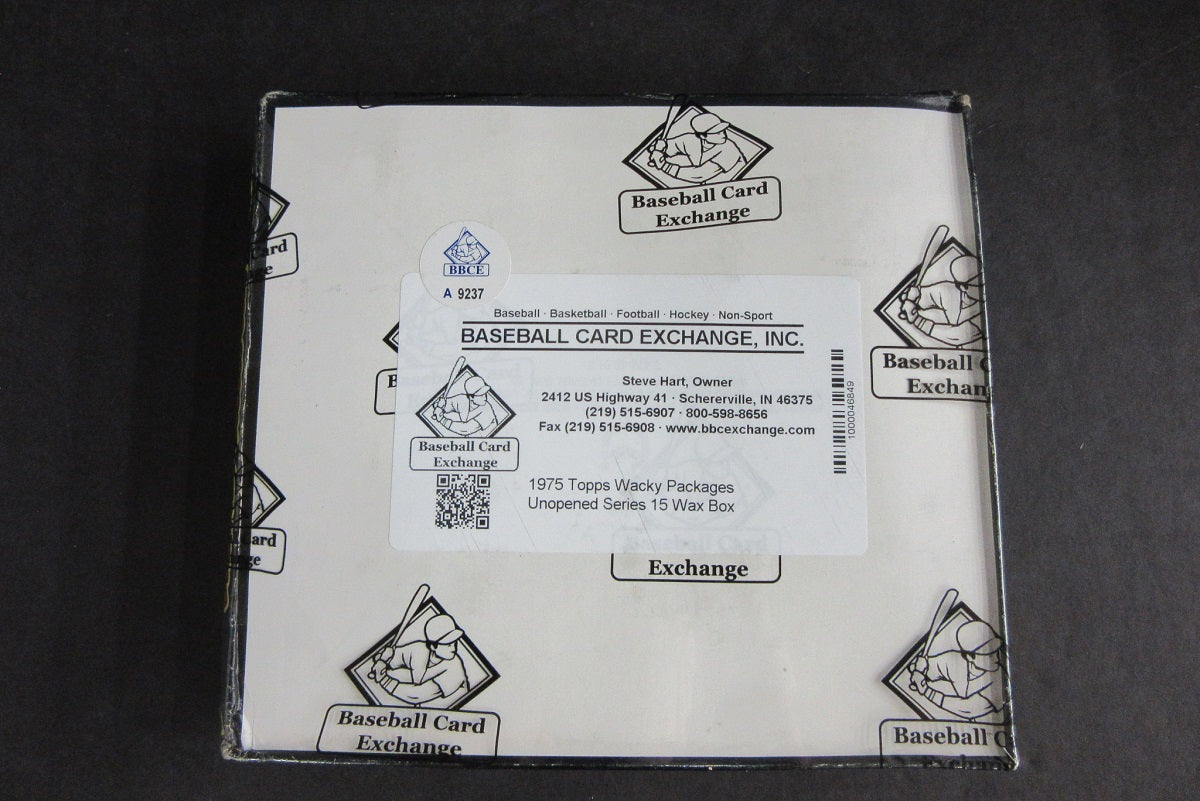 1975 Topps Wacky Packages Unopened Series 15 Wax Box (bbce) – Baseball 
