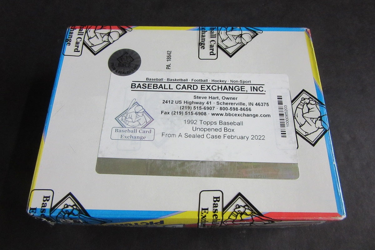 1992 Topps Baseball Unopened Box (FASC) – Baseball Card Exchange